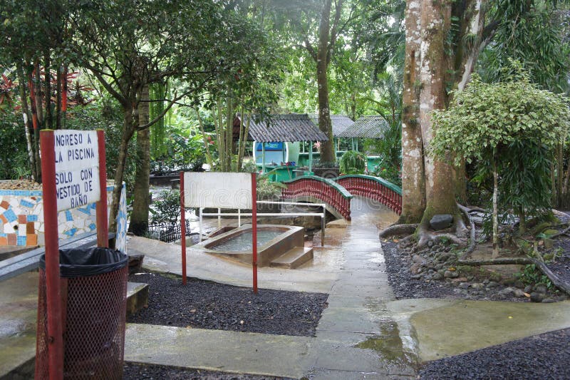 Pool Filled with Geothermal Water from Underground Water Sources on an ...