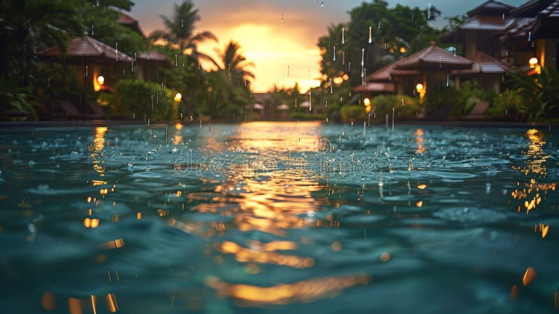 Pool Filled with Water stock photo. Image of transparent - 309763030