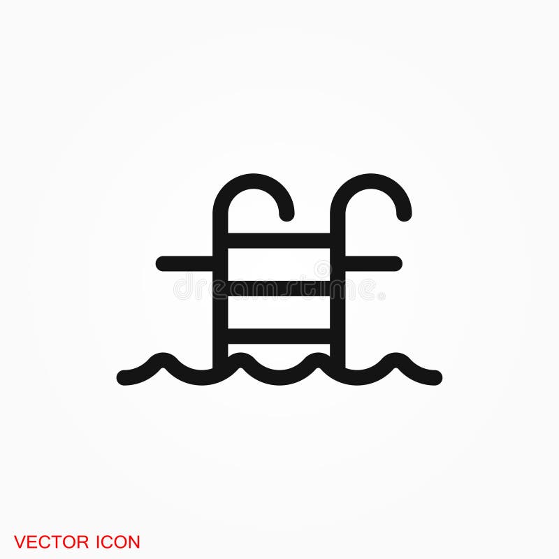 Pool Flat Icon Vector Sign Symbol for Design Stock Illustration ...