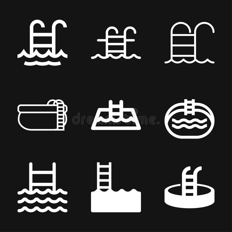 Pool Flat Icon Vector Sign Symbol for Design Stock Illustration ...