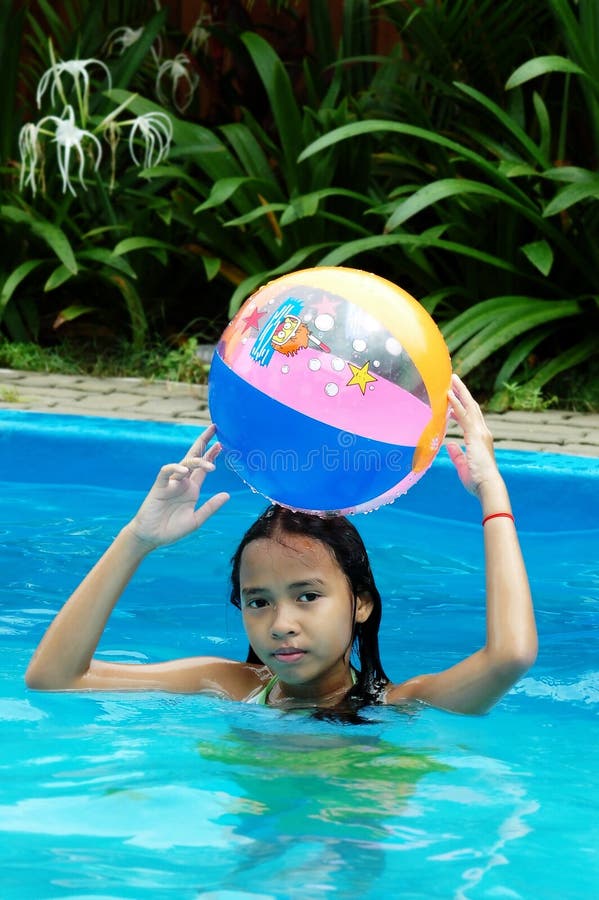 Pool stock image. Image of travel, exterior, tree, chair - 718987