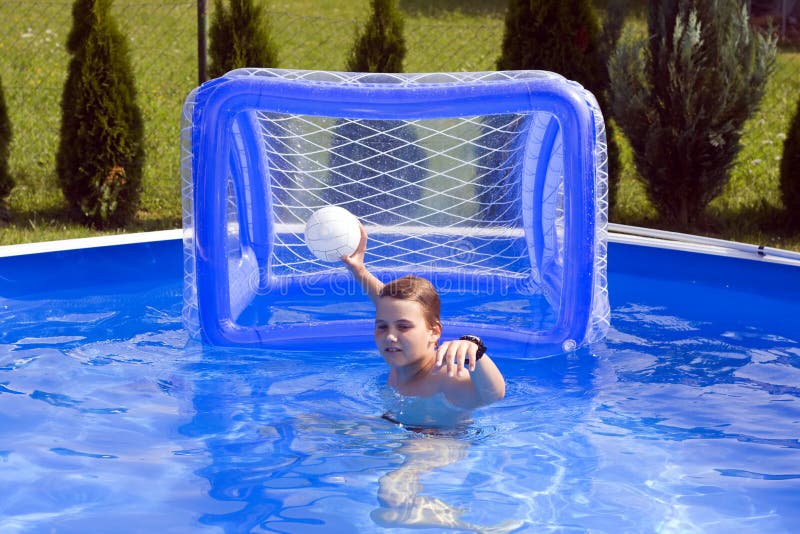 Pool fun stock image. Image of inflatable, throw, sunlight - 15613209