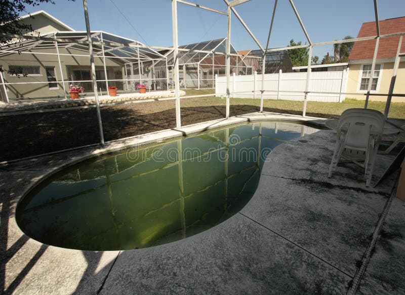 Swimming pool damage stock photo. Image of horrendous - 81984746