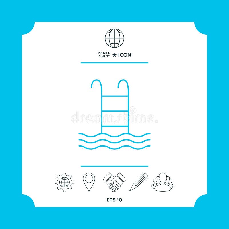 Pool icon symbol stock vector. Illustration of pool - 116141367