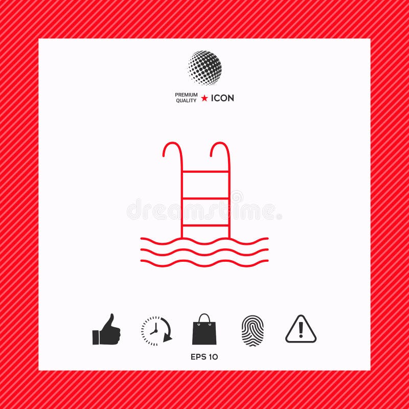 Pool icon symbol stock vector. Illustration of pool - 118014399