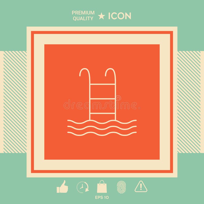 Pool icon symbol stock vector. Illustration of isolated - 118219518