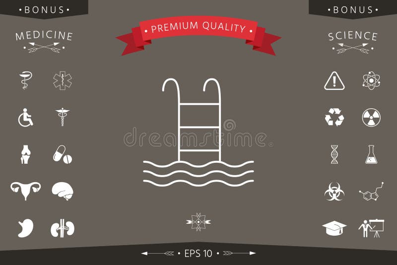Pool icon symbol stock vector. Illustration of symbol - 114467231