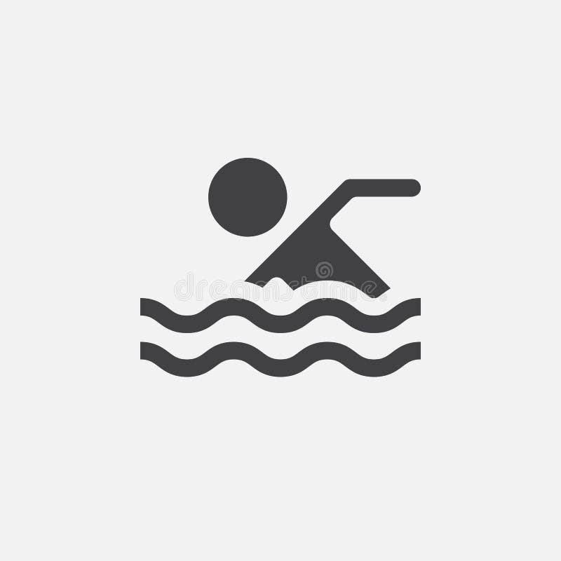Pool Icon, Vector Logo Illustration, Pictogram Isolated on White. Stock ...