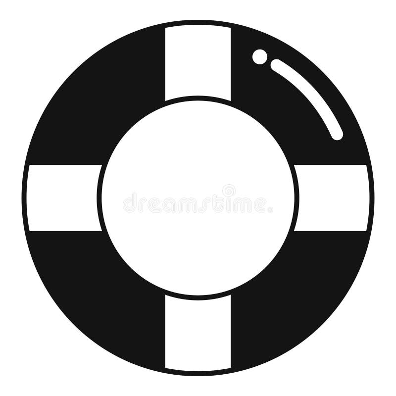 Pool Inflatable Ring Icon Simple Vector Stock Image - Image of ...