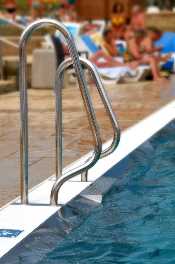 Pool ladder stock photo. Image of summer, pool, transparent - 10835018