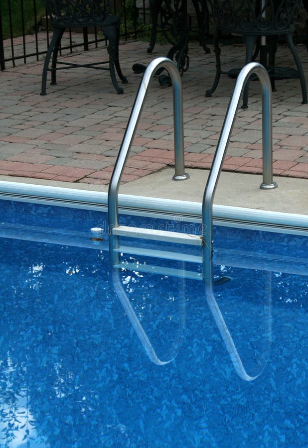 Pool Ladder stock image. Image of clear, liquid, dive - 1117999