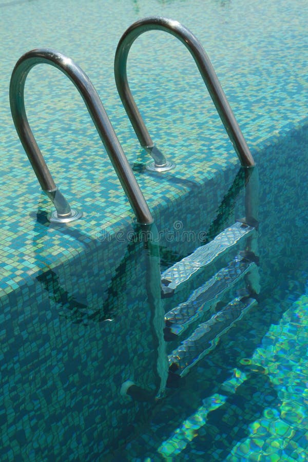 Pool Ladder stock photo. Image of silver, summer, metal - 19773112