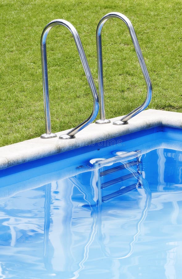 Pool Ladder stock photo. Image of surface, wave, poolside - 2661348