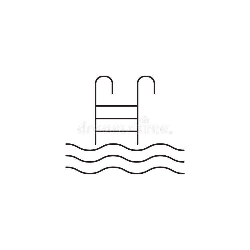 Pool Ladder Solid Icon Swimming Stock Illustrations – 90 Pool Ladder ...