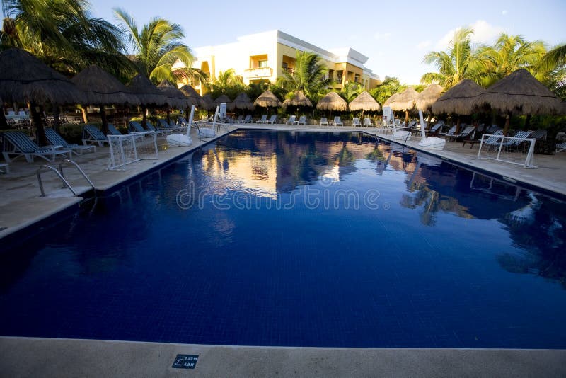 Caribbean Resort Pool stock photo. Image of luxury, mexico - 8834836