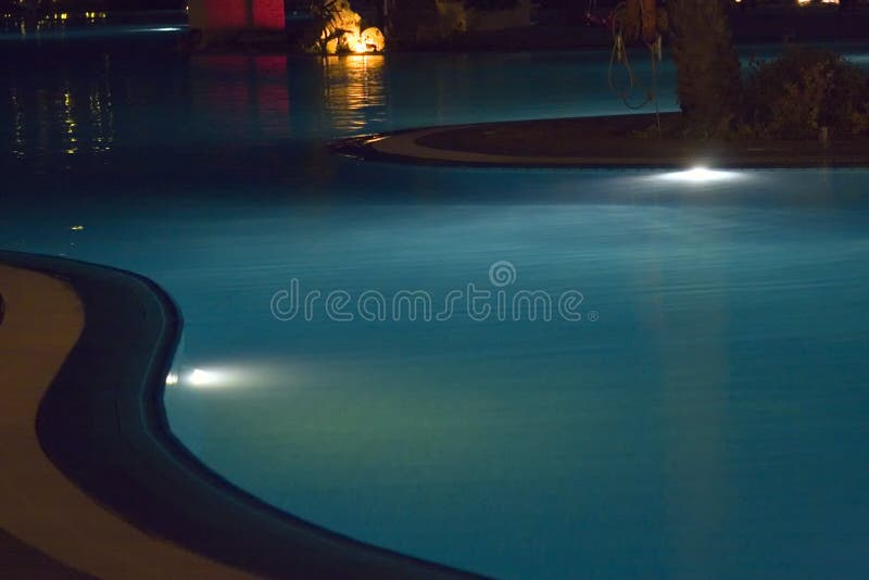 Pool by night stock image. Image of swim, sunrise, resort - 6123679
