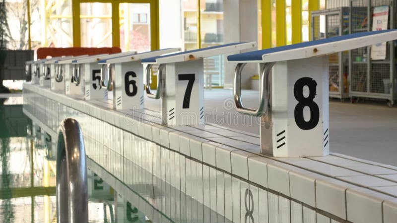 Pool numbers start stock video. Video of sport, laps - 207745793