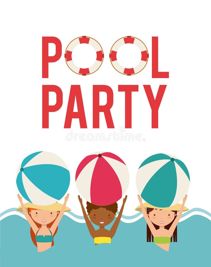 Pool party enjoy icon stock vector. Illustration of travel - 91764226