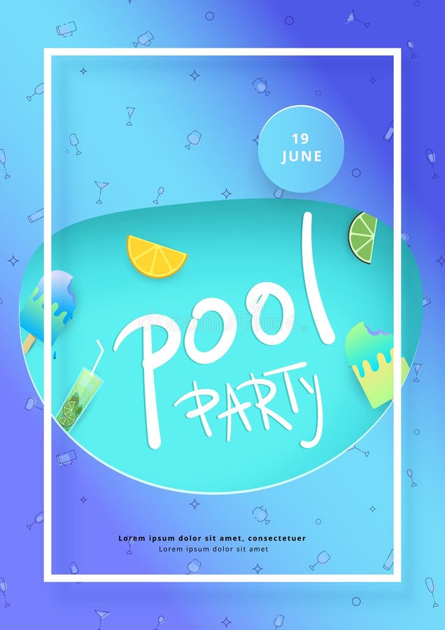 Pool Party Frame Stock Illustrations – 790 Pool Party Frame Stock ...