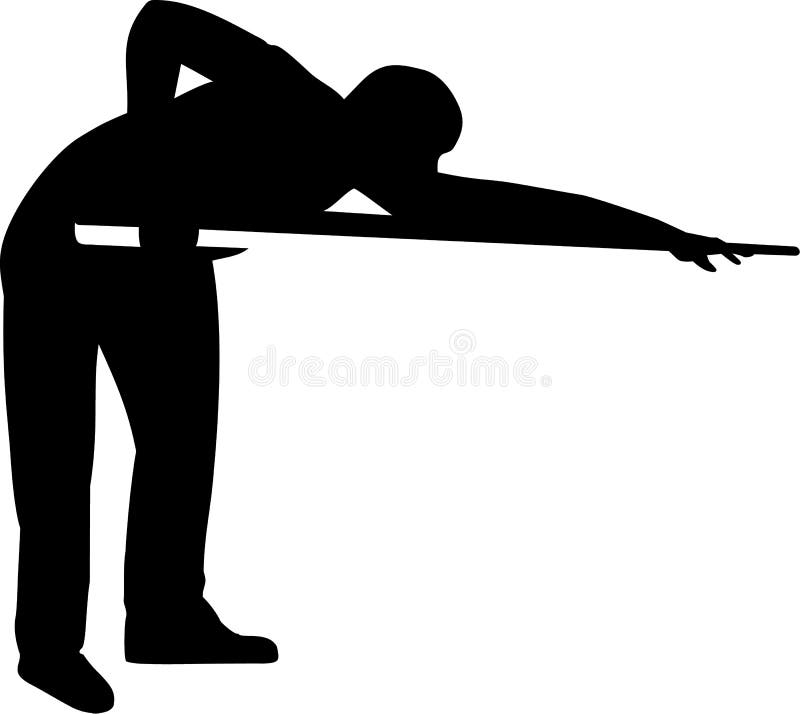 Pool Player Silhouette stock vector. Illustration of table - 73880289