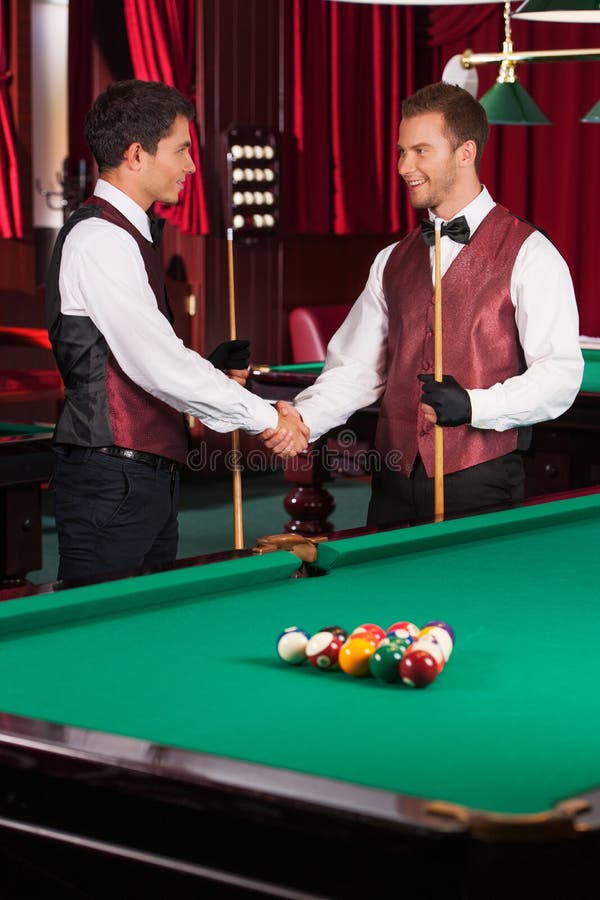 Pool players. stock photo. Image of glove, recreational - 33686836