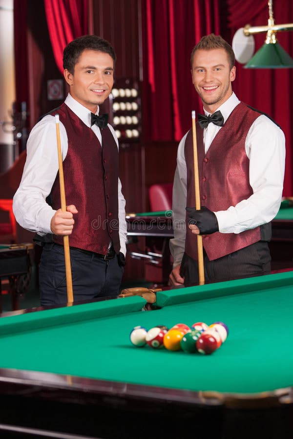 Pool players. stock photo. Image of pool, glove, playing - 33686834