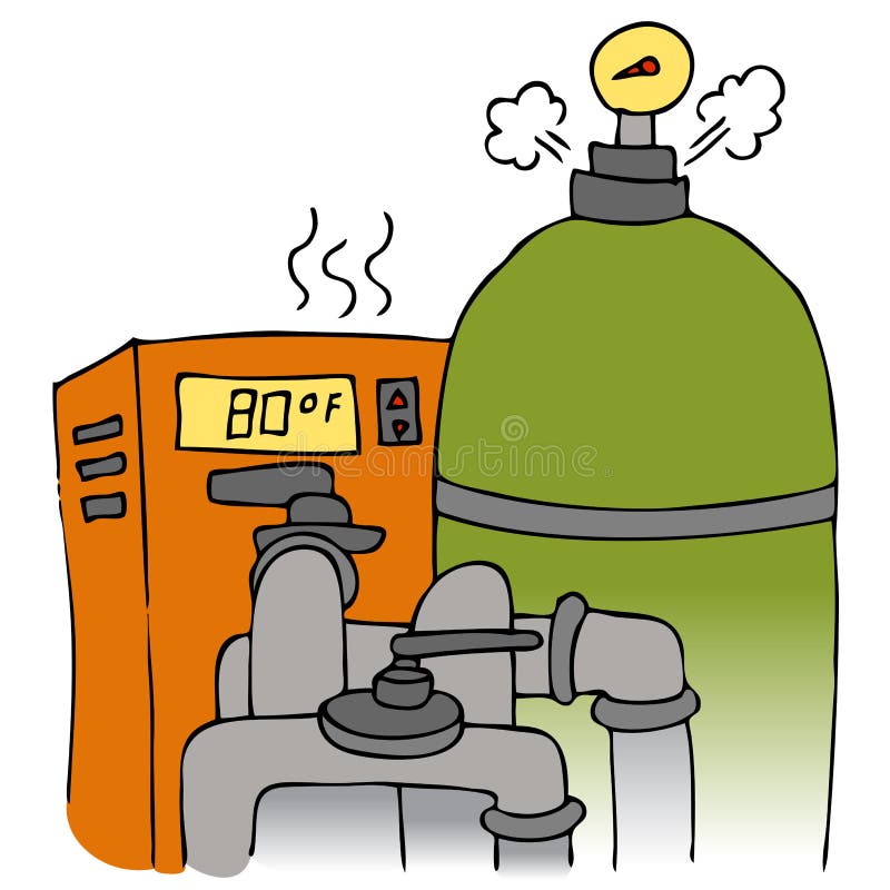 Pool Pump and Heating Equipment Stock Vector - Illustration of cartoon ...