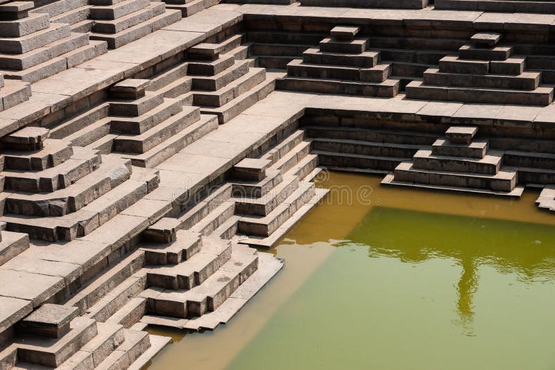 Pool with pyramid steps stock photo. Image of exterior - 268588474