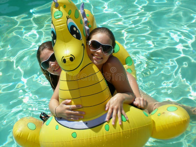Teen Girls Pool Raft Stock Photos - Free & Royalty-Free Stock Photos ...