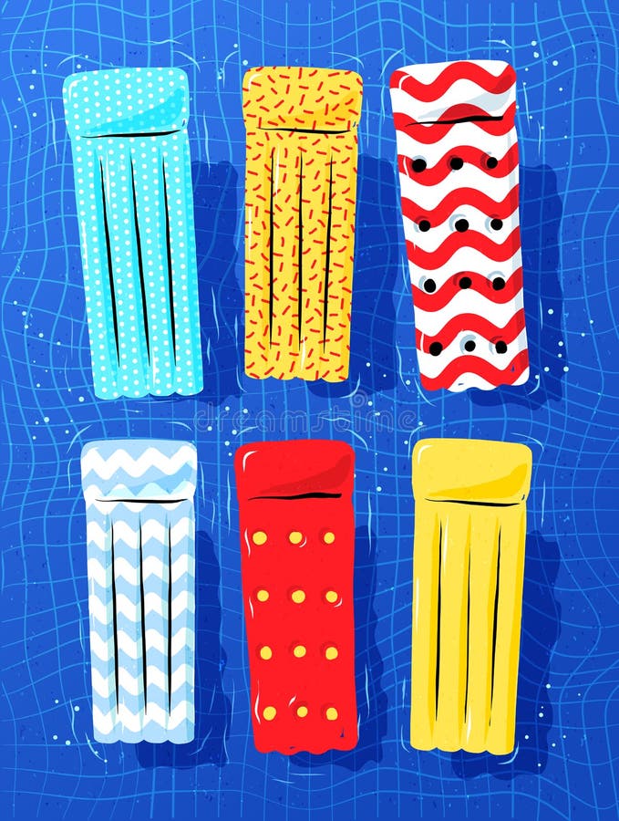 Inflatable Raft Pool Top View Stock Illustrations – 123 Inflatable Raft ...