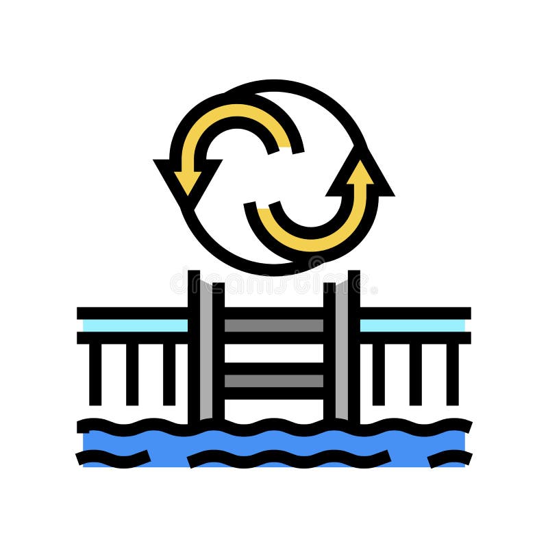 Pool Remodeling Services Color Icon Vector Illustration Stock Vector ...