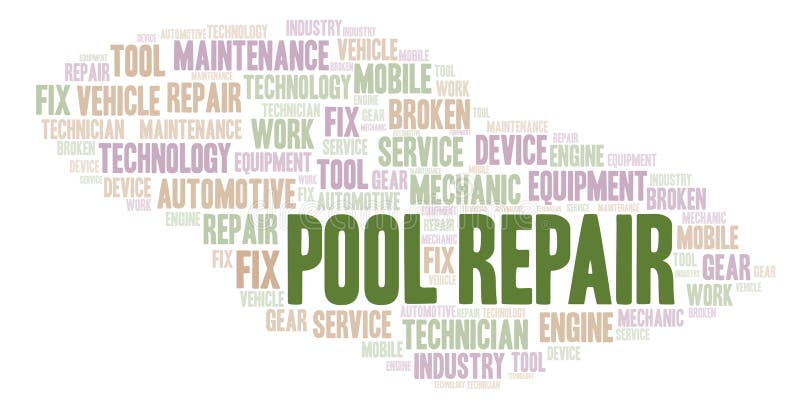 Pool Repair and Cleaning Service Banner with Handymen, Flat Vector ...