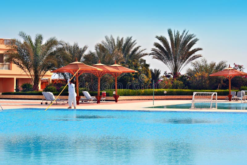 Pool Rest Area stock image. Image of repose, relaxation - 1826271