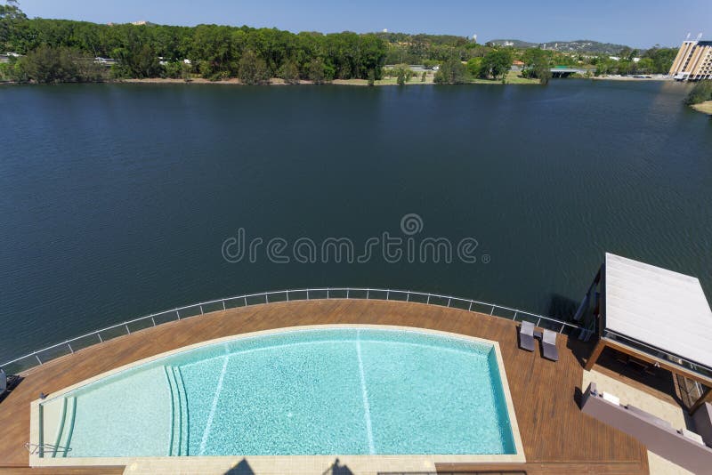 Pool and river view stock image. Image of australia, pool - 29641273