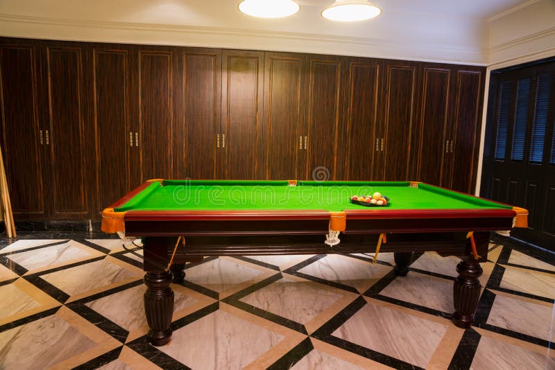 Pool room stock image. Image of billiard, tiled, interior - 34802461