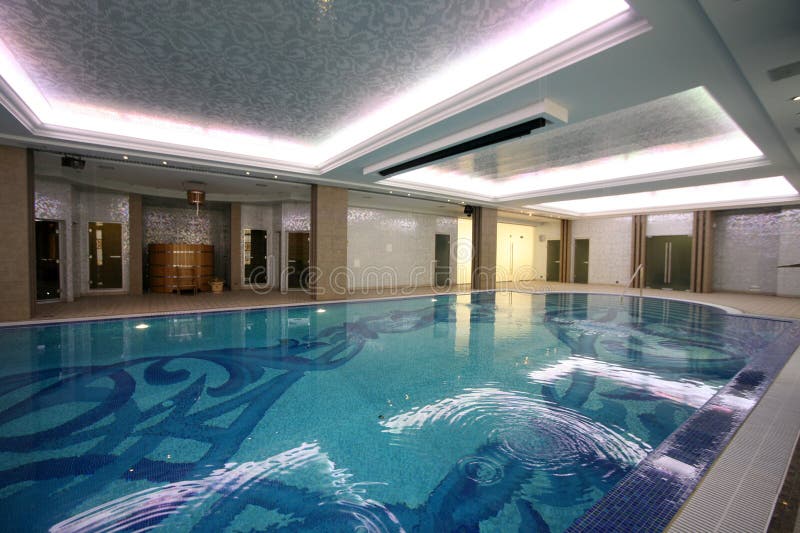 Pool Room stock image. Image of wave, building, modern - 55428011