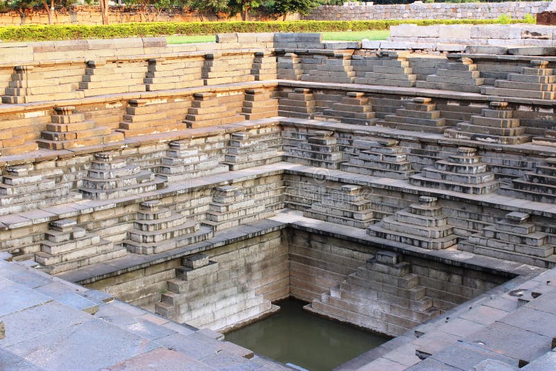 Ancient pool steps stock image. Image of india, city - 99665473