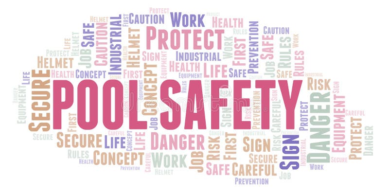 Pool Safety Isolated Cartoon Vector Illustration. Stock Vector ...