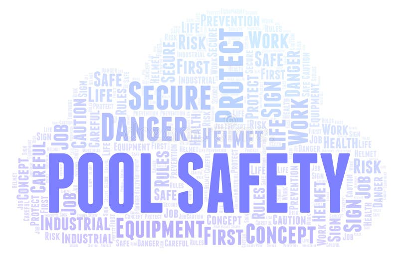 Pool Safety Isolated Cartoon Vector Illustration. Stock Vector ...