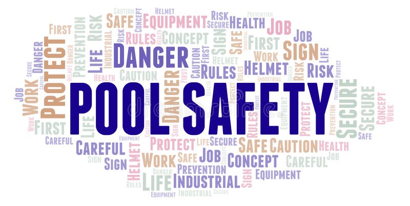 Pool Safety Isolated Cartoon Vector Illustration. Stock Vector ...