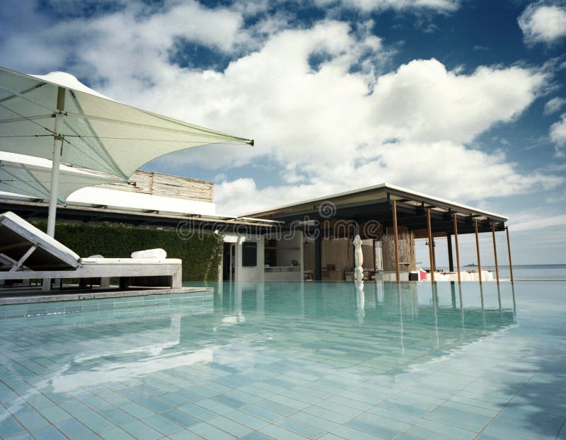 Pool by the sea stock photo. Image of holiday, summer - 12017116