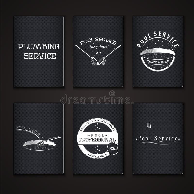 Pool Service. Clean and Repair Stock Vector - Illustration of graphic ...