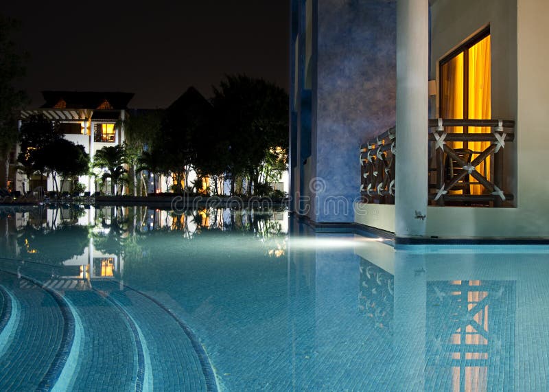 Swimming Pool stock image. Image of flat, outdoor, illuminated - 15332605