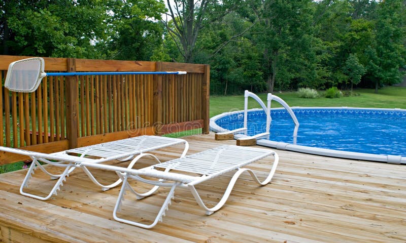 Pool Side Deck stock photo. Image of calmness, pool, outdoors - 10745214