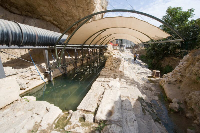 The pool of Siloam stock image. Image of siloams, jewish - 50338135