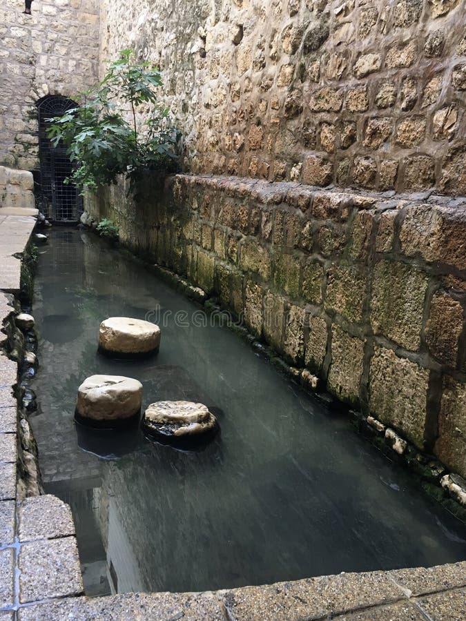 Pool of Siloam in Jerusalem in Israel. Stock Image - Image of jerusalem ...