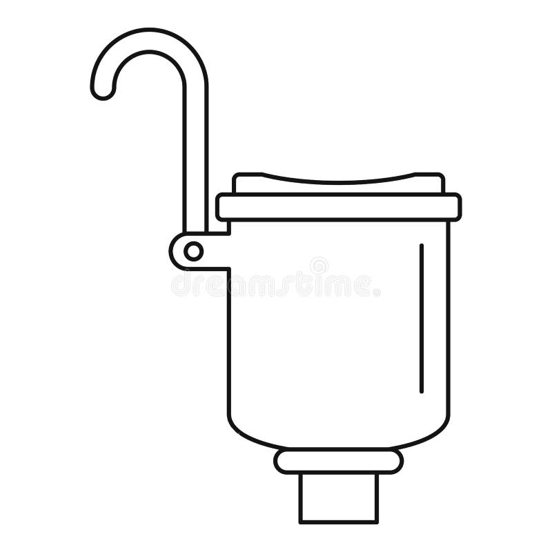 Pool Skimmer Icon, Outline Style Stock Vector - Illustration of pool ...