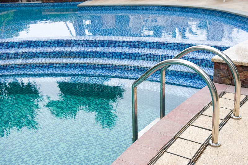 Steps into a pool stock photo. Image of pool, outdoor - 4794544