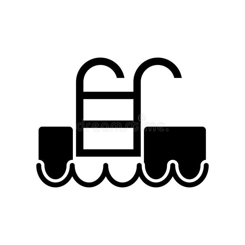 Pool Stair Icon Vector Design Template Stock Vector - Illustration of ...