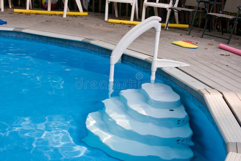 Pool steps stock photo. Image of deck, swimming, recreation - 3135158